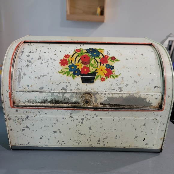 Kitchen | Vintage Metal Bread Box | Poshmark